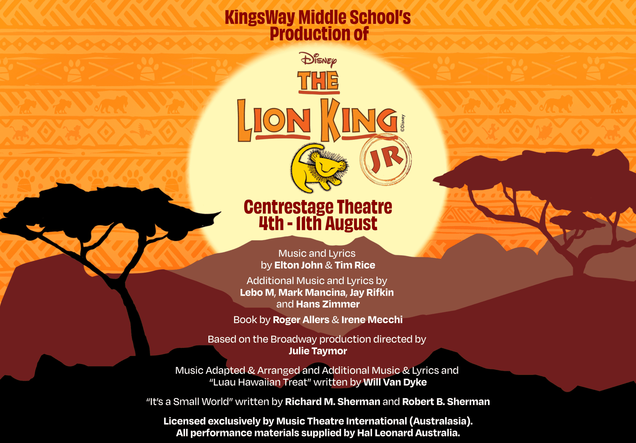 The Lion King Jr. - KingsWay School